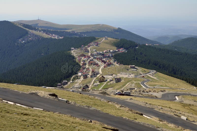 Mountain Asphalt Curves To Ranca Stock Image - Image of countryside ...
