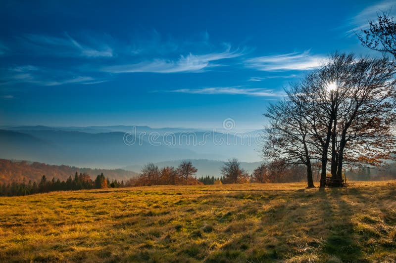 Beskidy stock photo. Image of poland, view, meadow, beskidyn - 95638316