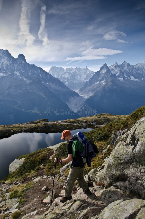 Mountain Backpacking stock photo. Image of nature, active - 26944384