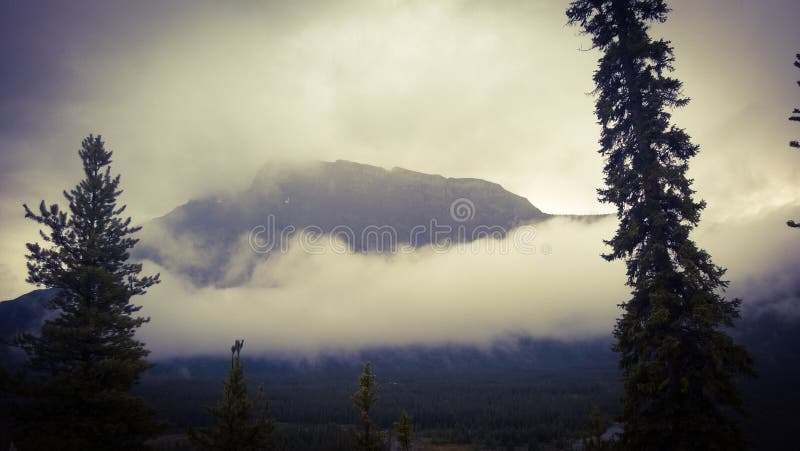 Mountain banff stock image. Image of peak, rundlestone - 74391365