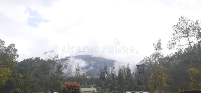 Sky with the Mountain at Batu, Malang Stock Photo - Image of batu ...