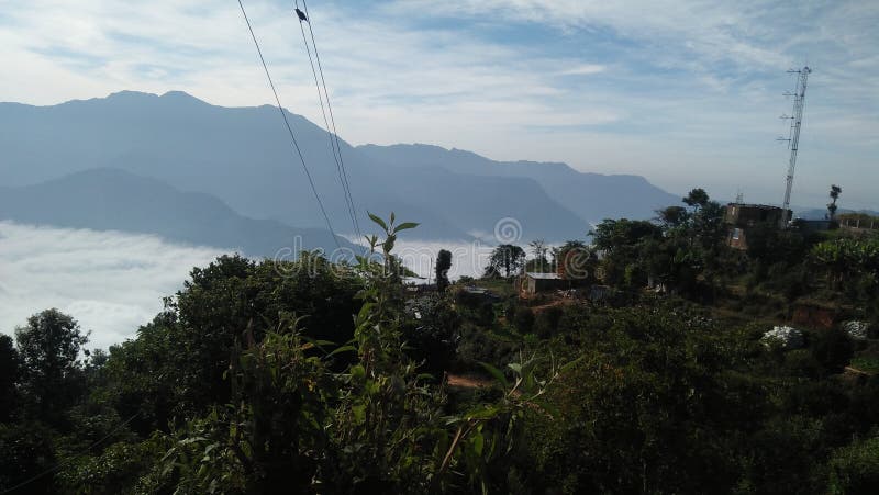 Mountain Beautiful Natural Jungle Cloud Stock Photo - Image of cloud ...