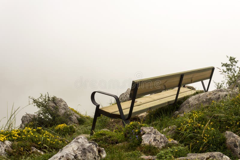 Mountain bench stock photo. Image of outdoor, grass, landscape - 40843936