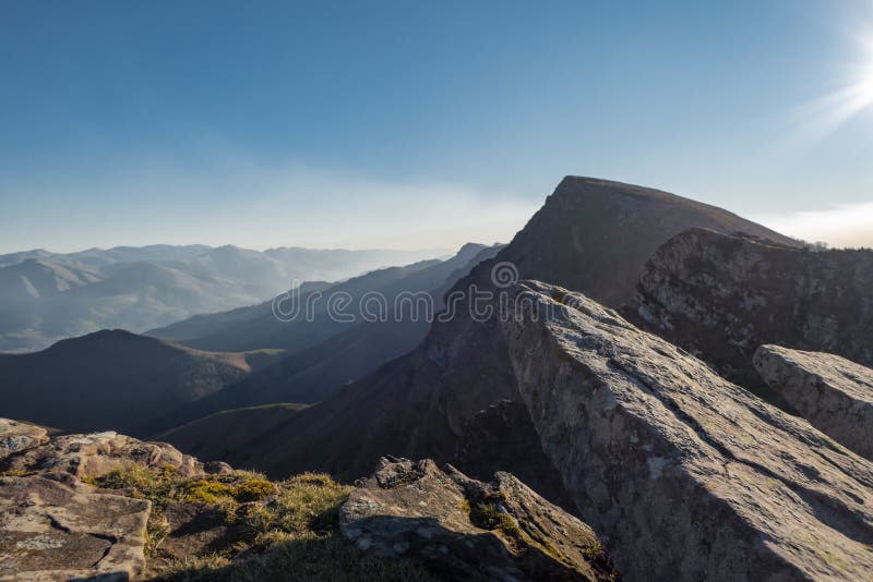 Mountain, Rocks, Landscape and Nature Stock Photo - Image of cloud ...