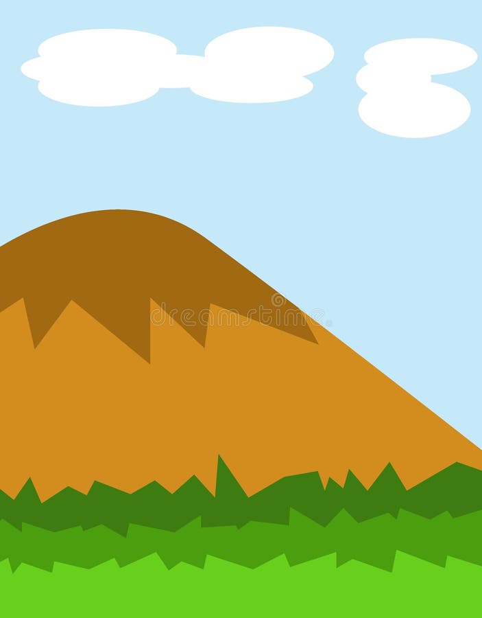 Mountain stock illustration. Illustration of color, draw - 53334640