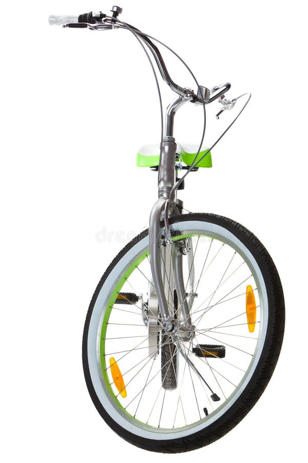 Racing Bicycle Front View Isolated Stock Photo - Image of active ...