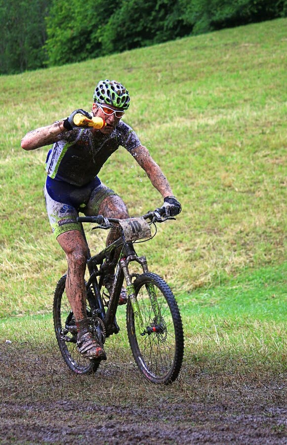 Mountain bike competitor editorial photography. Image of adventure ...