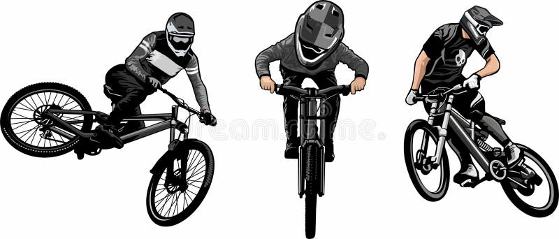 Mountain Bike Design Vector Stock Vector - Illustration of wheel, race ...