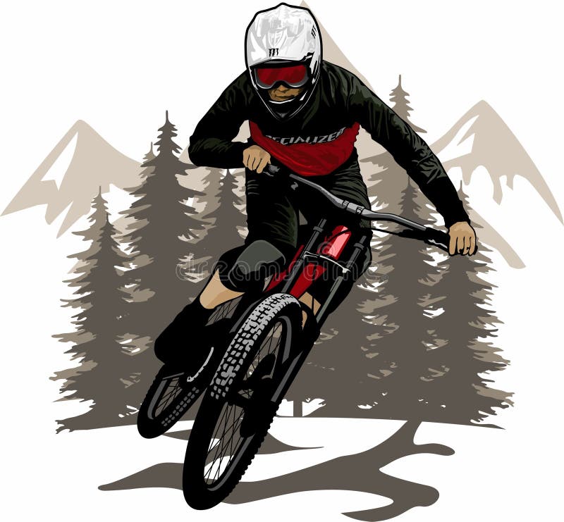 Mountain Bike Design Logo Symbol Vector Stock Vector - Illustration of ...