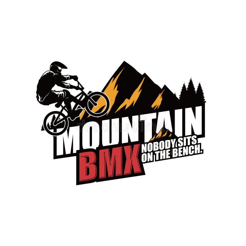 Mountain Bike Logo.Abstract Blue Illustration Stock Illustration ...