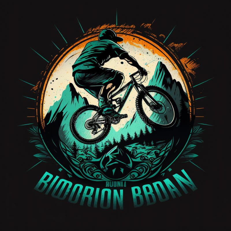 Mountain Bike Logo Design Vector Stock Illustration - Illustration of ... Mountain Bike Logo Design Vector Stock Illustration - Illustration of ...