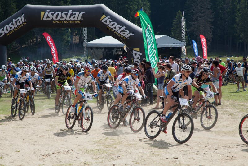 Mountain bike marathon editorial stock image. Image of moving - 26074184