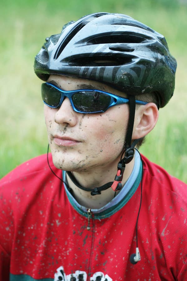 Mountain bike racer stock photo. Image of biker, leisure - 5847270
