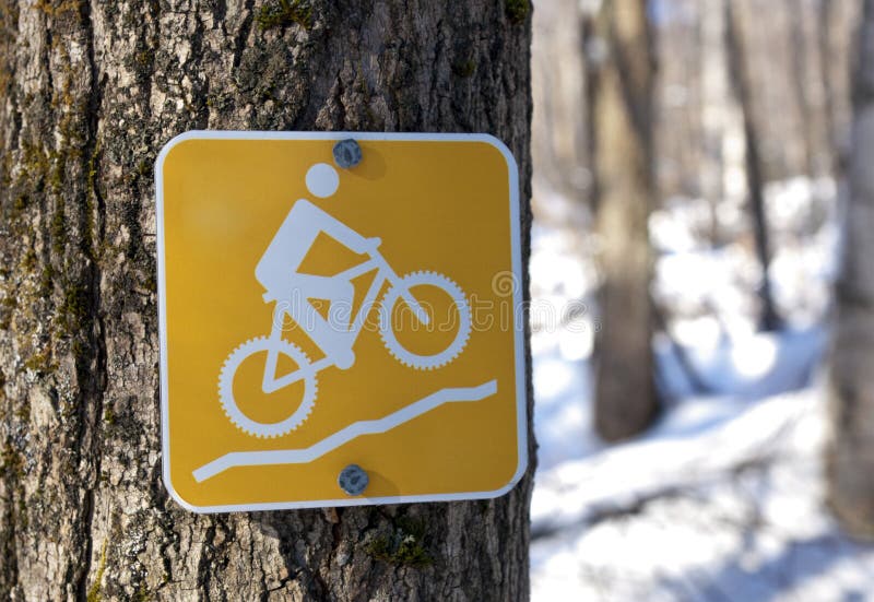 Mountain Biking Sign