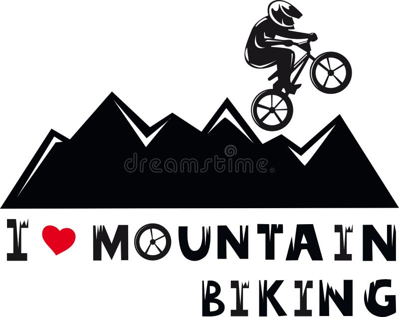 Mountain Bike Trials Emblem Vector Image Stock Vector - Illustration of ...
