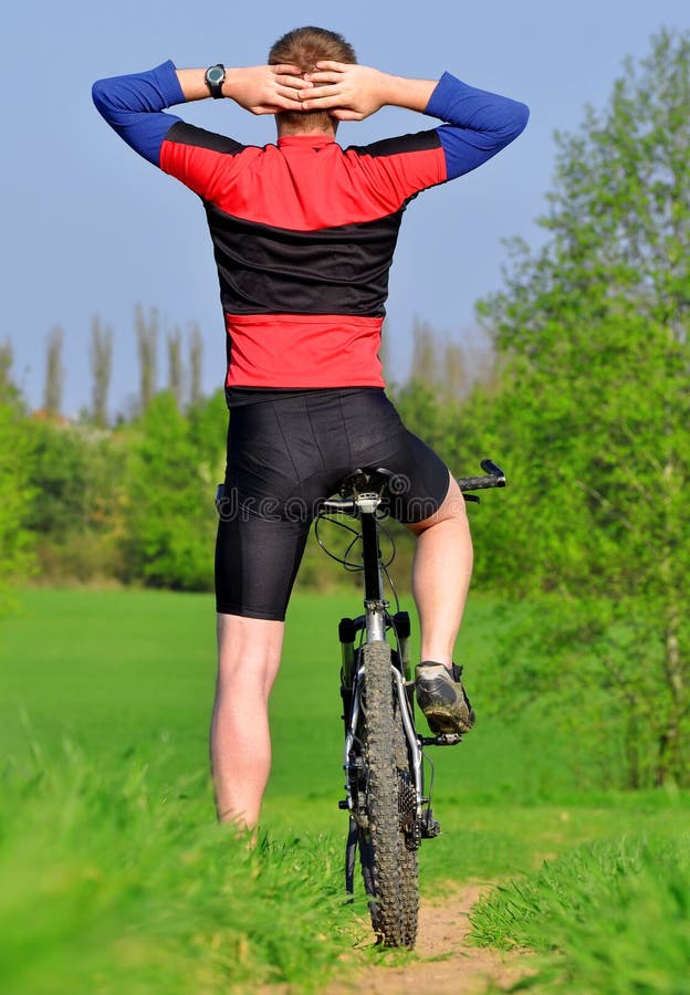 Biker in spring stock photo. Image of liberty, europe - 2107392