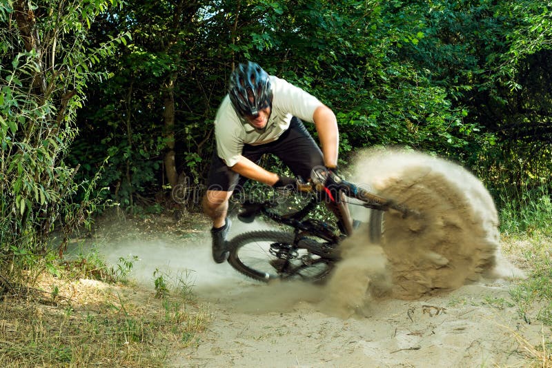 Mountain Biker Falling stock image. Image of accident - 57404125