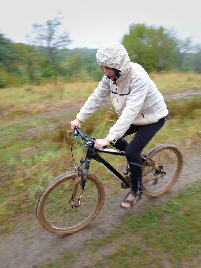 Mountain biking stock image. Image of path, road, recreation - 26733817
