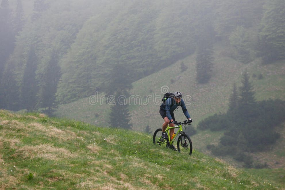 Mountain biking spring stock image. Image of navigation - 21336375