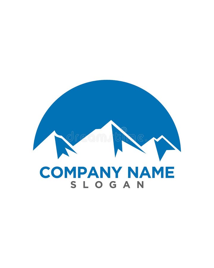 Mountain Blue Business Insurance Abstract Stock Illustration ...