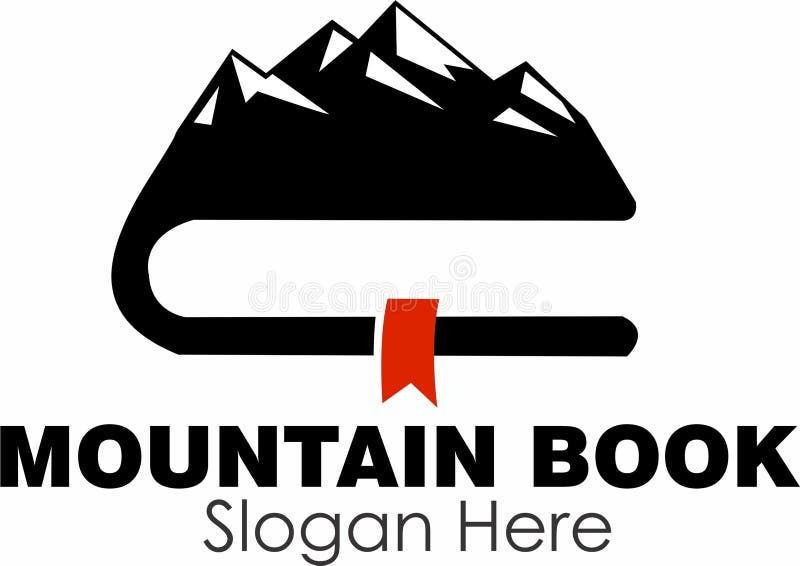 Mountain Book Logo Design Concept Stock Vector - Illustration of vector ...