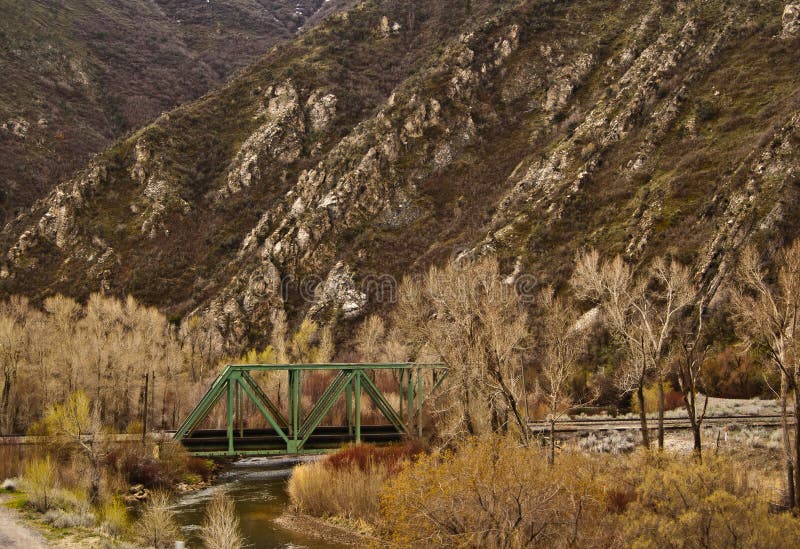 Mountain Bridge stock photo. Image of utah, early, bridge - 27377996