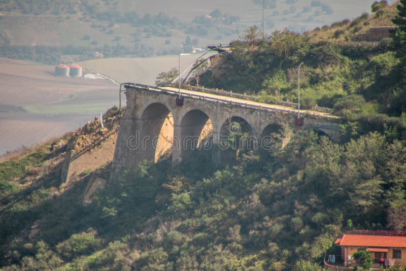 Mountain Bridge stock image. Image of green, vehicles - 130515717
