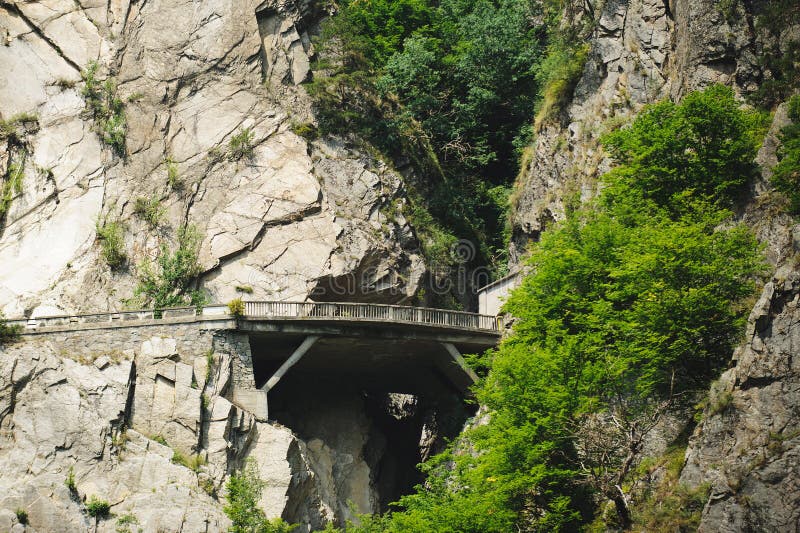 Mountain Bridge Road stock photo. Image of nature, scenics - 69833536