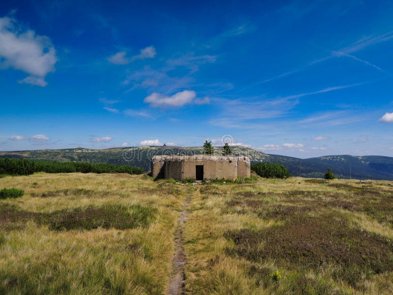 A Mountain Bunker from Second War Stock Image - Image of path ...