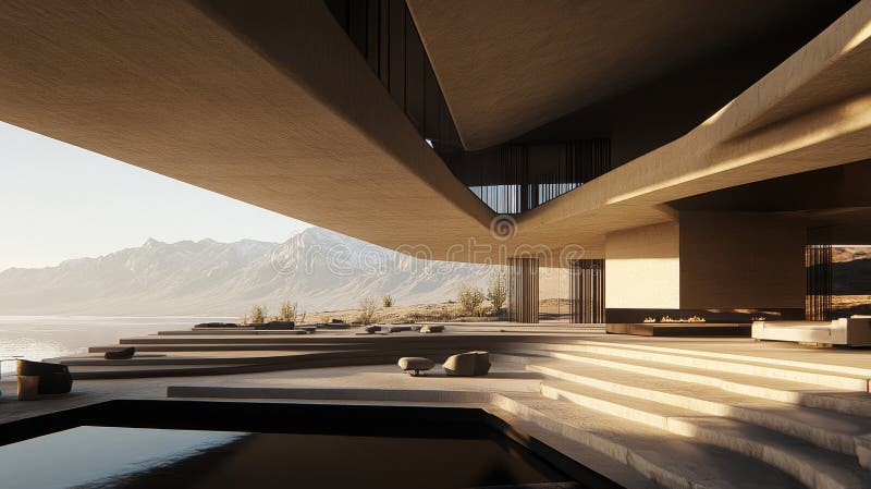 Mountain Cabin with a Modern Interior Design, Complete with a Fireplace ...