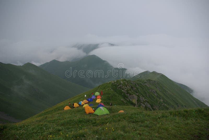 Mountain camping stock image. Image of outdoor, hiking - 4397251
