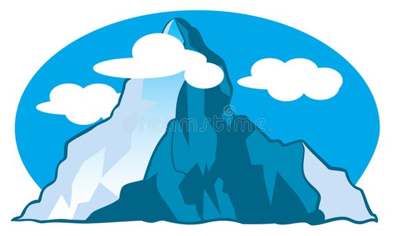 Mountain Cartoon Illustration Stock Vector - Illustration of drawing ...