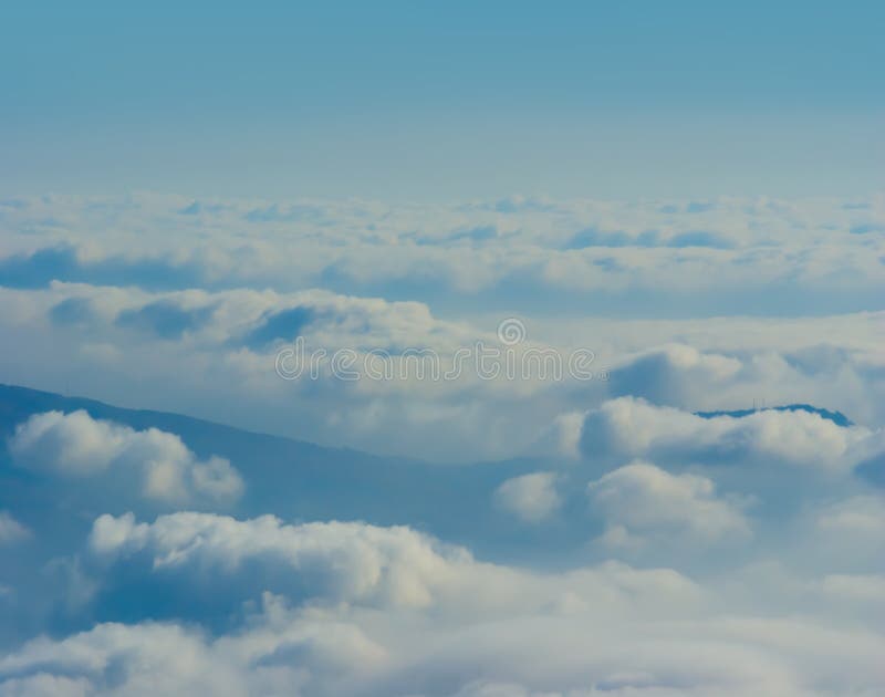 Mountain Chain Covered by Clouds Stock Photo - Image of chain, misty ...