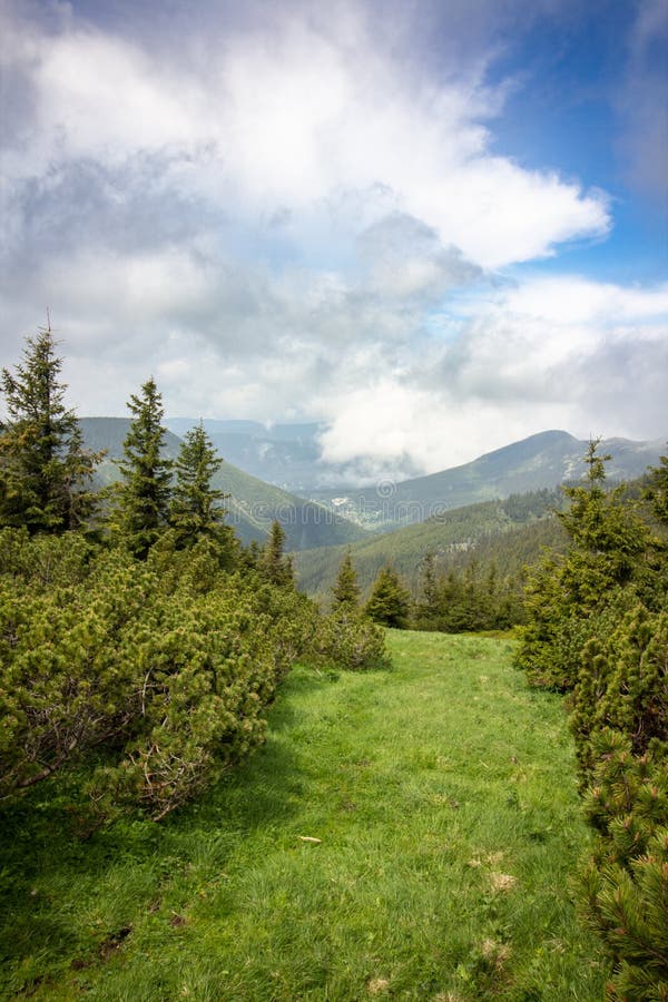 Mountain Chain Giant Mountains Stock Photo - Image of trek, view: 199460768