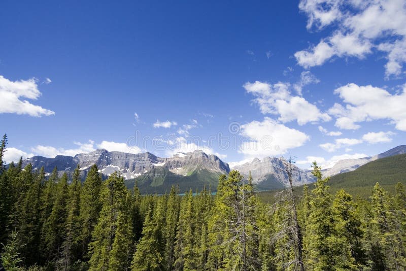 Mountain Chain and Sky in the Rockies Stock Photo - Image of park ...