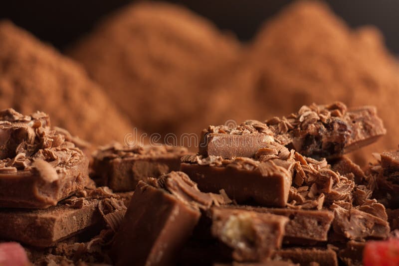 Mountain of chocolate stock photo. Image of mountain - 83701264