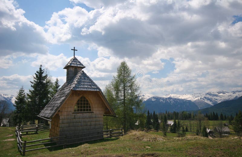 Mountain church stock photo. Image of nature, chapel - 12378630