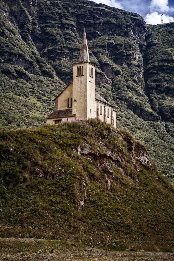 Mountain church stock image. Image of cross, church, culture - 33212979