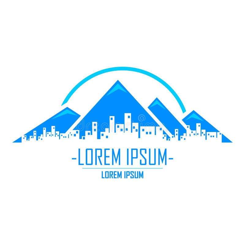 Mountain City Logo Template Stock Vector - Illustration of template ...