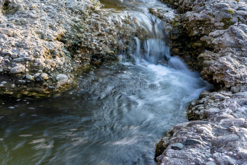 Mountain Clean River with a Rapid Flow Stock Photo - Image of clear ...