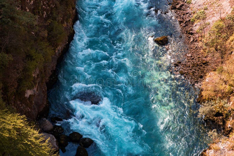 Mountain Clear Azure River Canyon, Nature Landscape Stock Photo - Image ...
