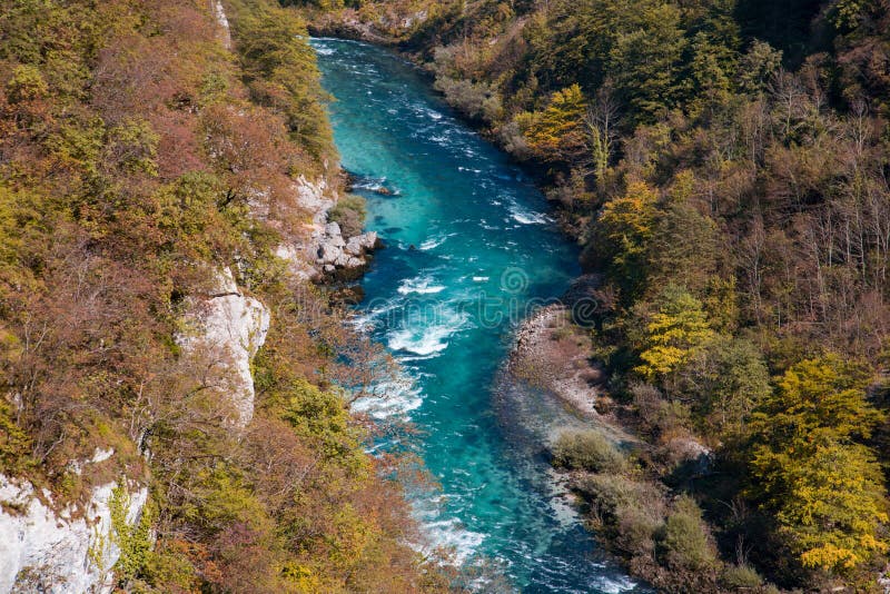 Mountain Clear Azure River Canyon, Nature Landscape Stock Photo - Image ...