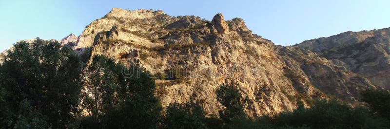 Mountain cliff stock image. Image of cliff, peaks, view - 6132349