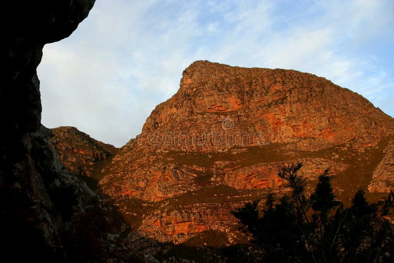 Mountain cliff stock image. Image of rock, altitude, rugged - 9173739