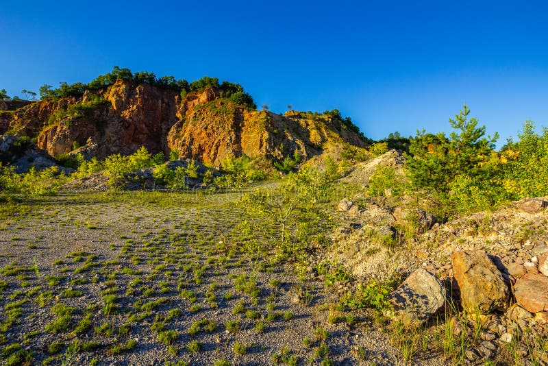 Mountain Cliffs and Flat Terrain Stock Image - Image of mountain, plane ...