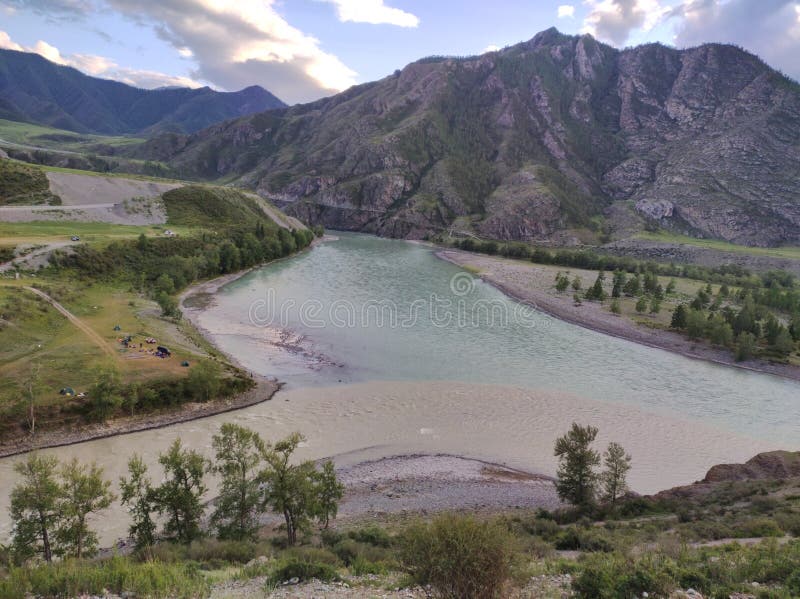 Natural Mountain Plains and Hills Stock Photo - Image of landscape ...