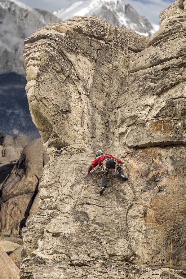 Mountain climber in Alps stock photo. Image of cliff - 60028772