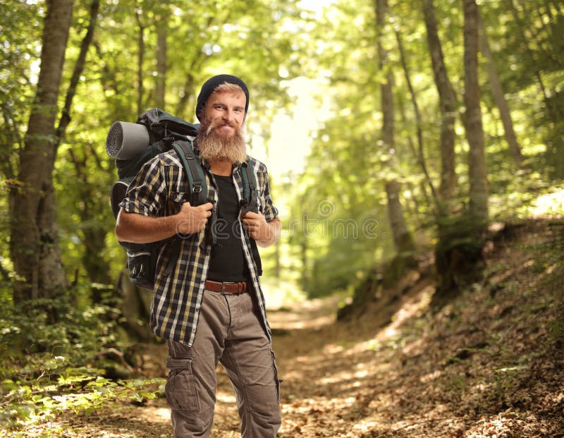 Mountain Climber with a Backpack Stock Image - Image of mountaineer ...