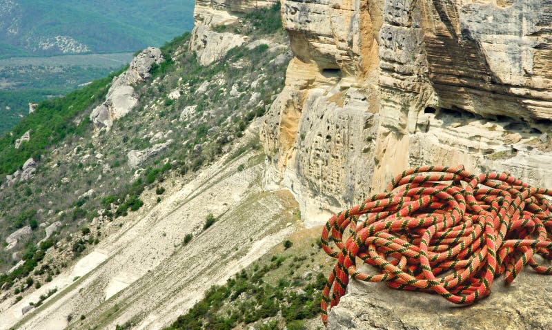 Mountain ropes stock photo. Image of leisure, clambering - 24874734
