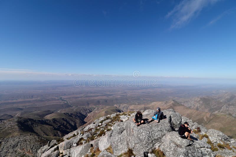 Mountain Climbers on Top of the Cockscomb Mountain Peak Editorial Stock ...